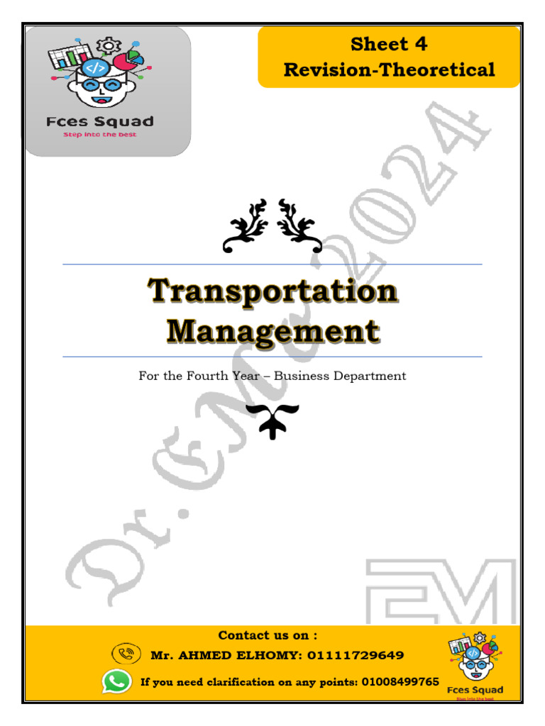 Business Students' Transport Guide | PDF