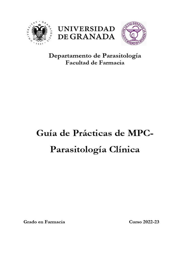 Protocolo Prácticas MPC-Parasitología 2022-23 | PDF | Almidón | Heces