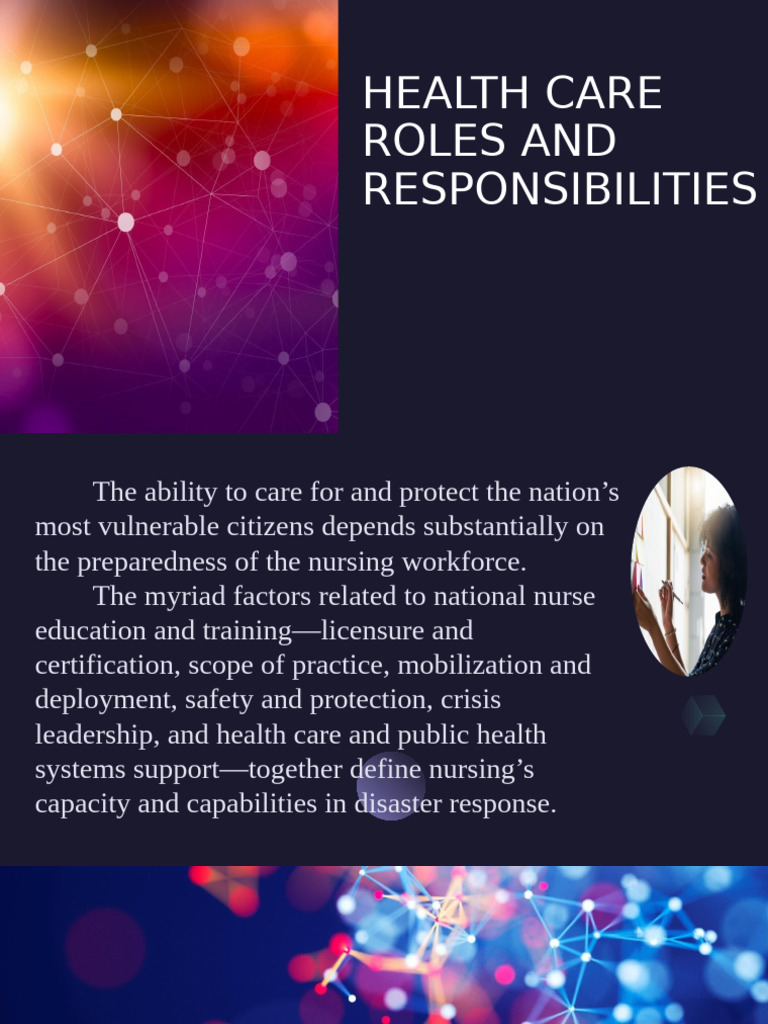 Health Care Roles and Responsibilities | PDF | Nursing | Emergency ...