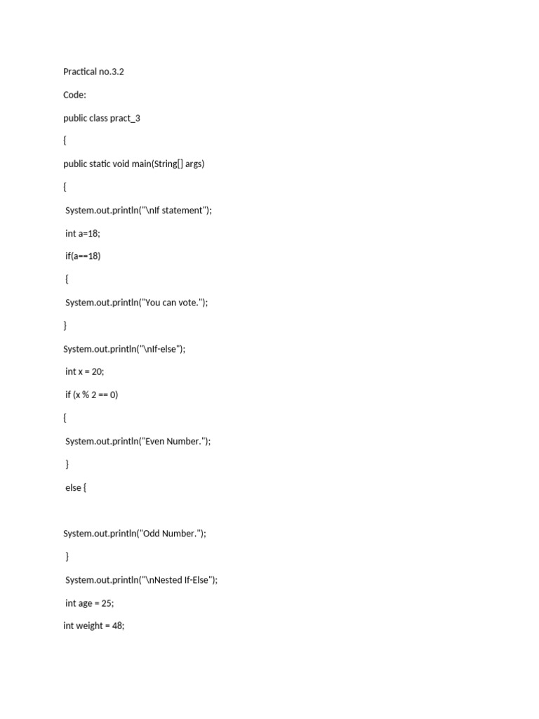 Java Practical r3 | PDF