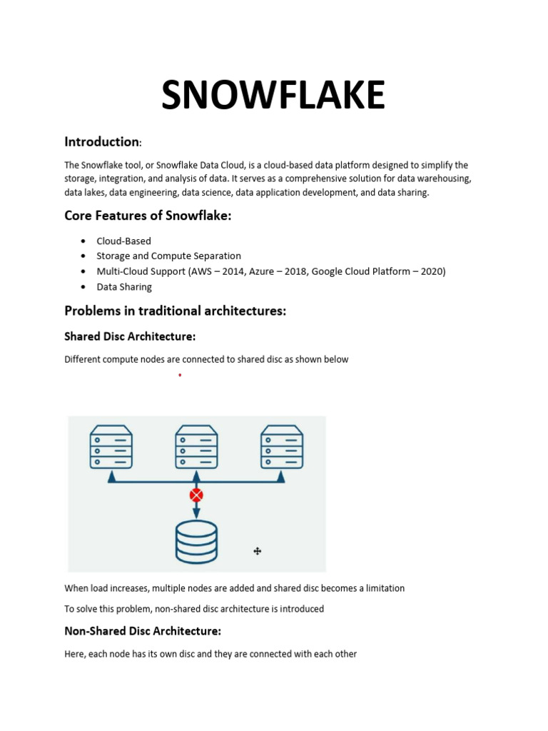 Snowflake Intro | PDF