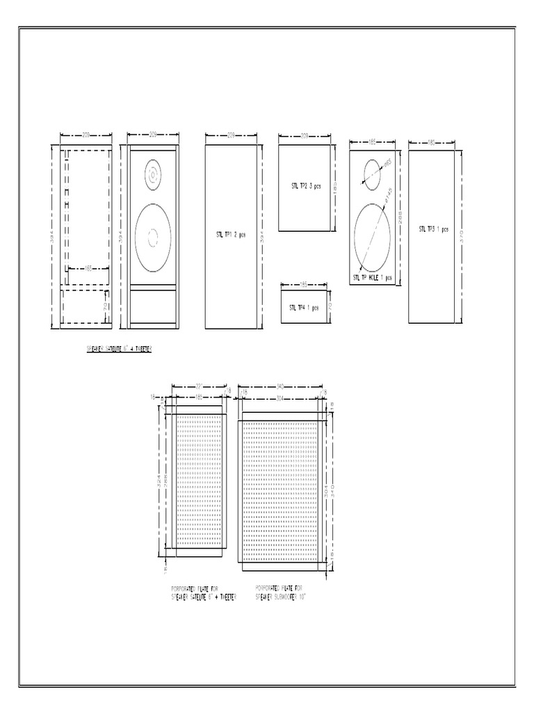 Drawing Speaker Box-Layout3 | PDF
