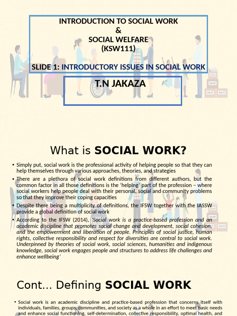 KSW111 SLIDE 1 Intro To SW | PDF | Social Work | System