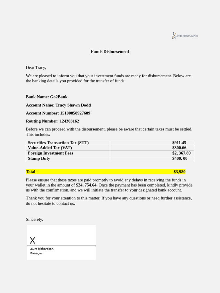 Funds Disbursement | PDF