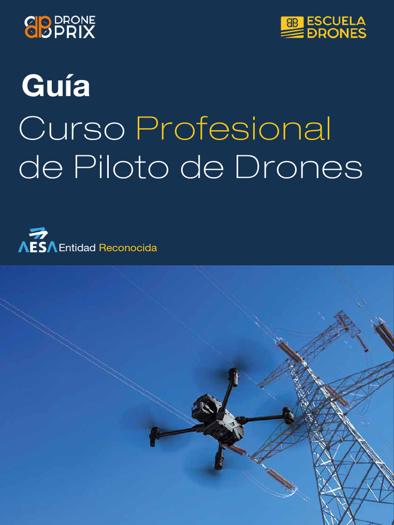 ED - Guía Curso Profesional de Piloto de Drones | PDF | Vehículo aéreo no tripulado | Aviación
