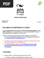 Guide de rédaction APA FSI ULaval | PDF