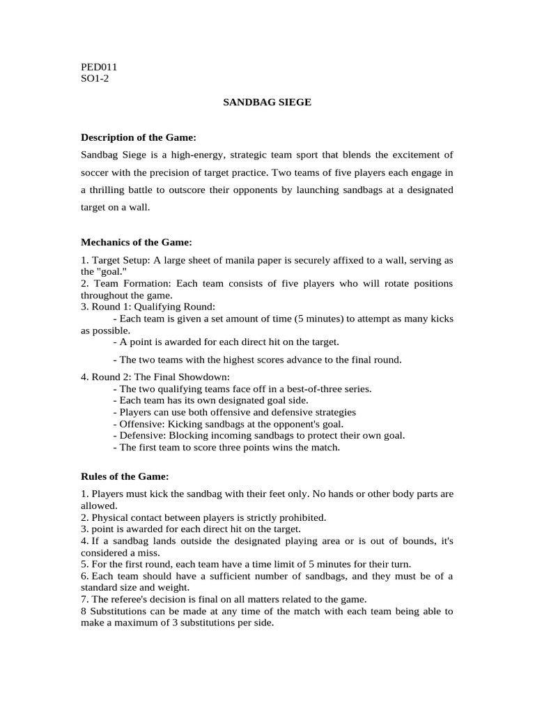 Pe Target Activities | PDF