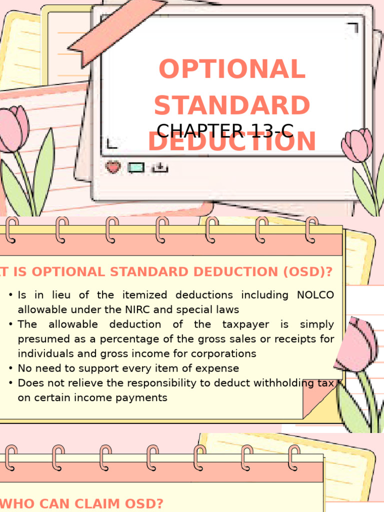 Chapter 13-C Income Tax | PDF | Tax Deduction | Gross Income