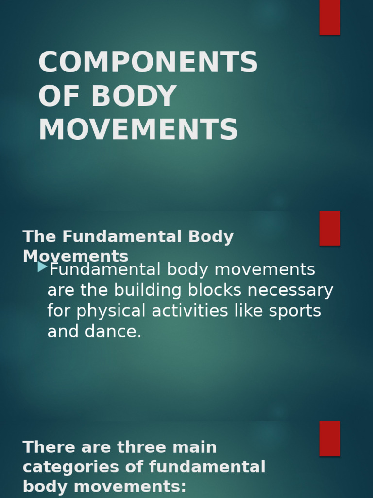 Components of Body Movements Ppt (1) | PDF | Animal Locomotion ...