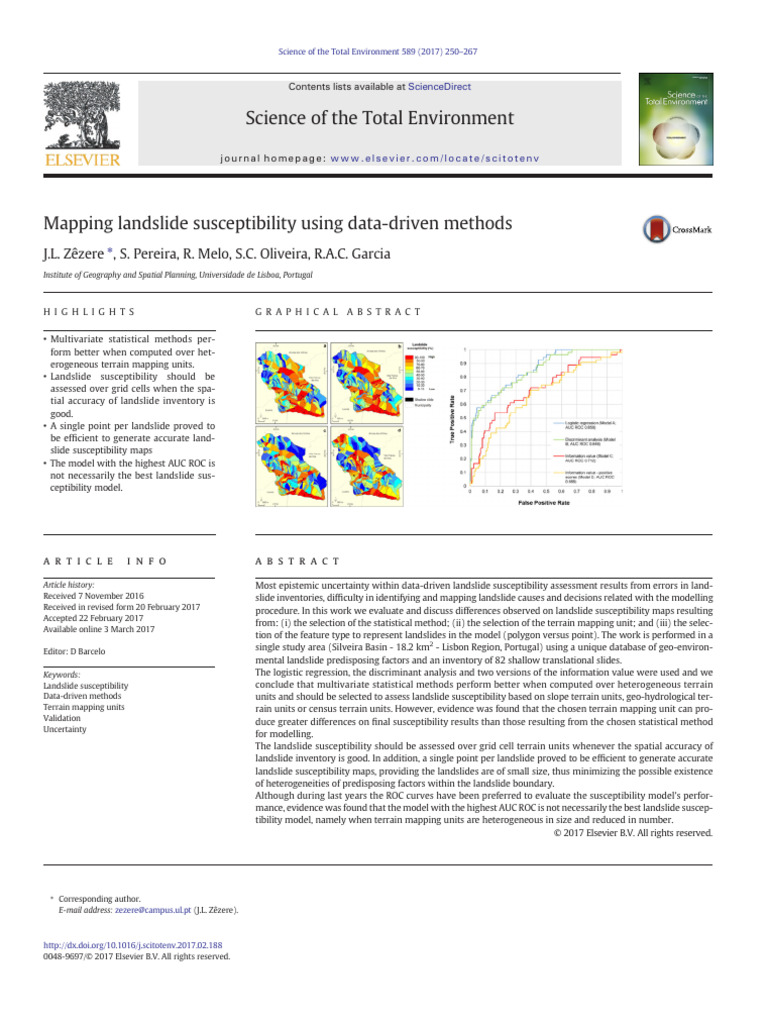 OK-bivariate-LR-IV-Zezere-Mapping-landslide-susceptibility-using-data-driven Method-Information ...