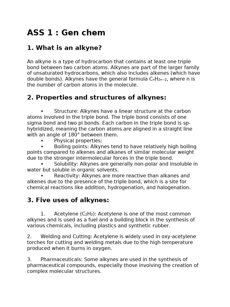 Genchem copy | PDF | Alkene | Chemical Bond
