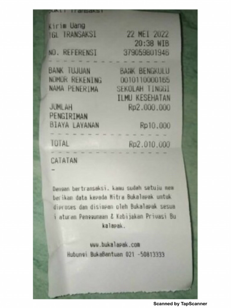 Pembayaran Semester 1 | PDF