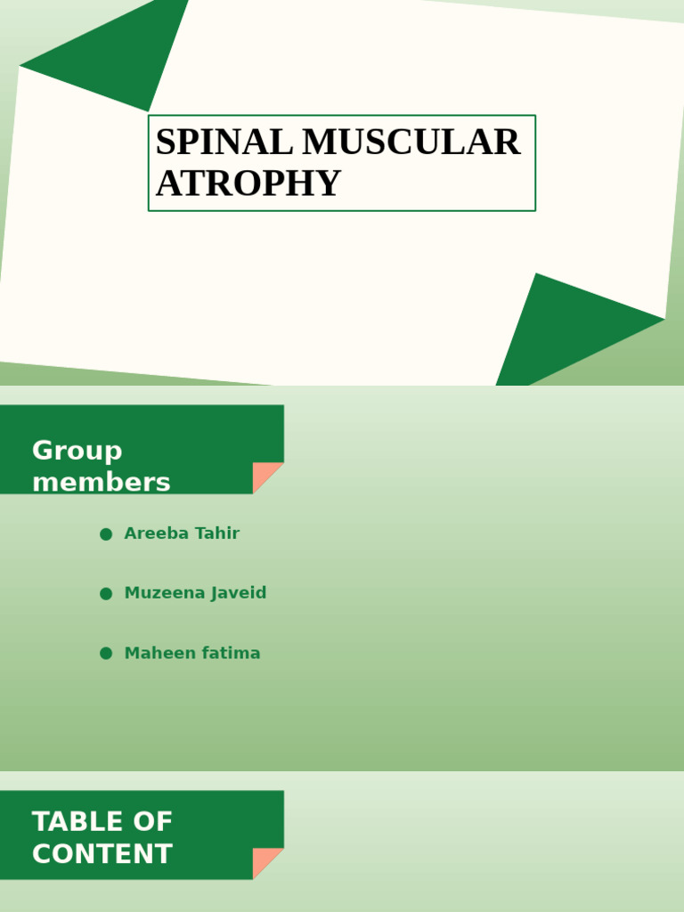 Spinal Muscular Atrophy ppt-1 | PDF | Nervous System | Causes Of Death