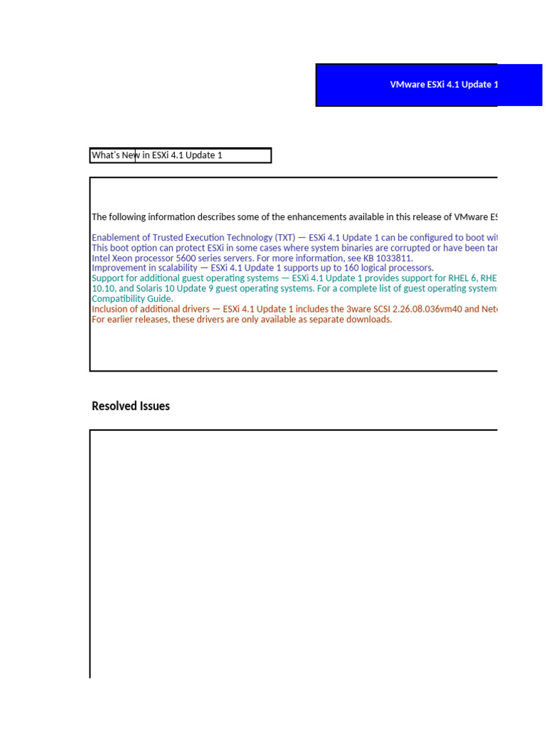 ESXi_Update_1 | PDF | Operating System | V Mware