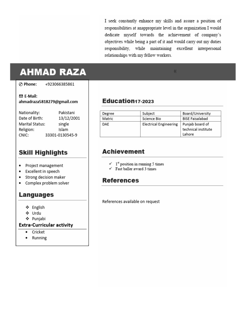 Microsoft Word - M. WAQAS CV | PDF