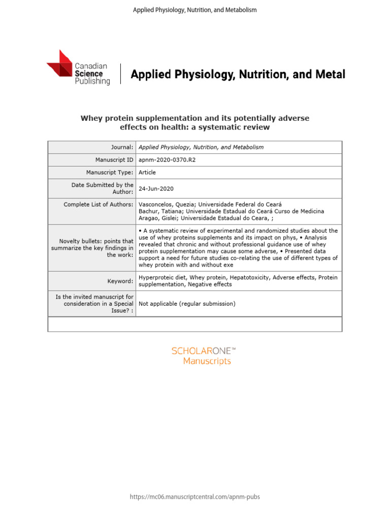 apnm-2020-0370 | PDF | Randomized Controlled Trial | Tryptophan
