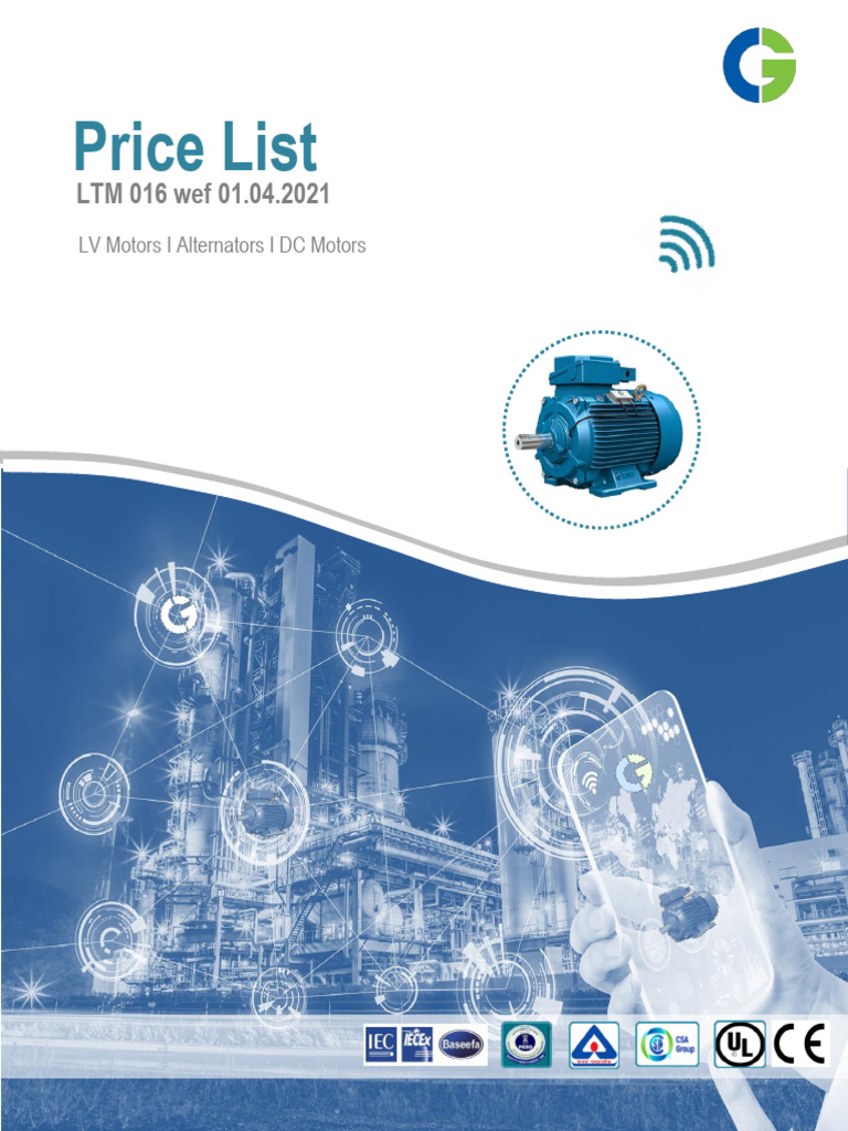 Smart Motors & Alternators Price List | PDF | Electrical Components ...