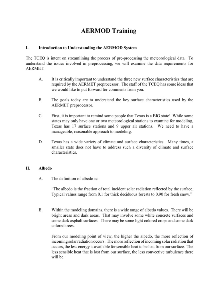 Aermod Training | PDF | Physical Geography | Applied And ...