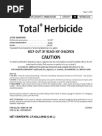 Tenacity Herbicide Label 2020 | PDF | Surface Runoff | Legal Liability