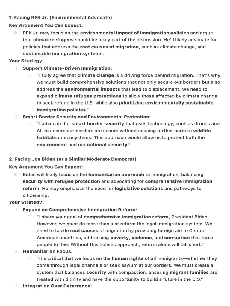 Facing RFK Jr. (Environmental Advocate) | PDF | Immigration | Human ...