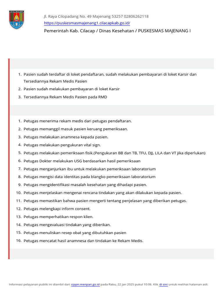 Unduh Standar Pelayanan - Pelayanan USG | PDF