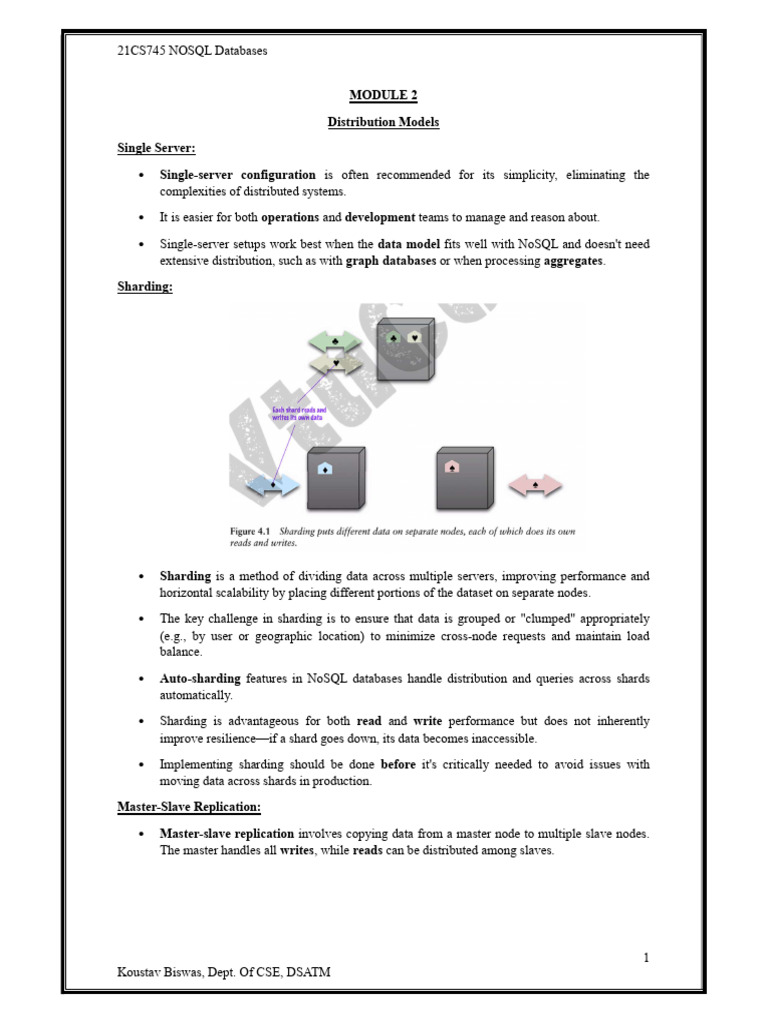 Module 2 Nosql | PDF | Replication (Computing) | No Sql