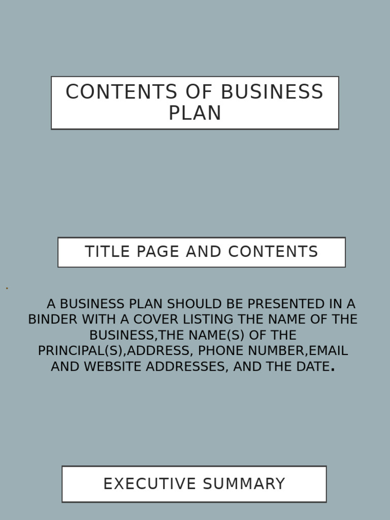 Essential Elements of a Business Plan | PDF | Pricing | Profit (Economics)