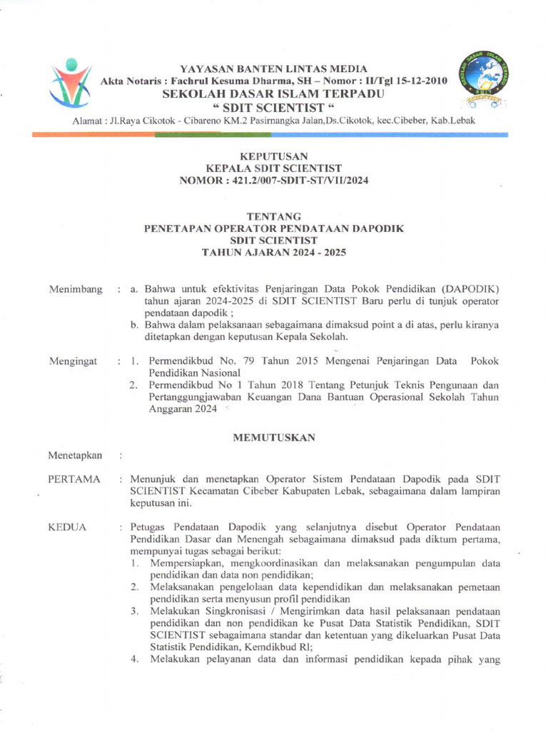 SK Terbaru Ops | PDF