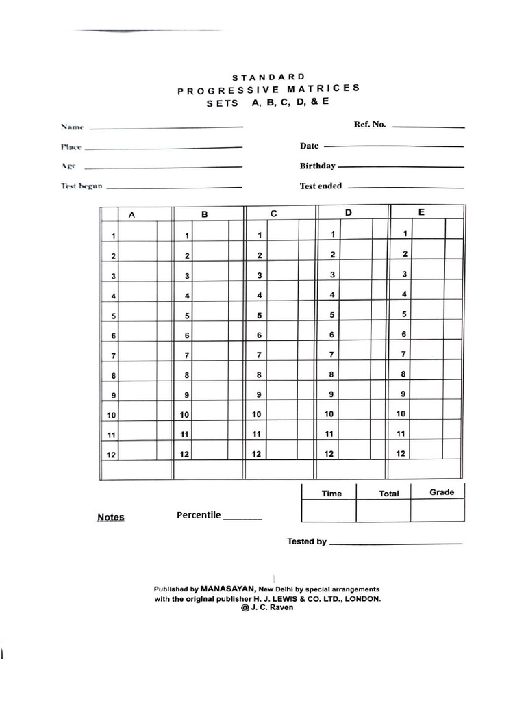 SPM Response Sheet | PDF