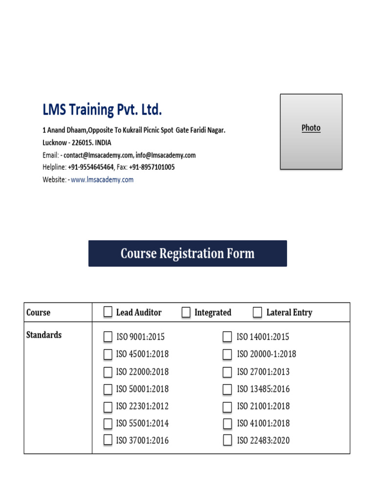 LMS Academy Examplar Global Brochure-2 | PDF | Audit | Certification