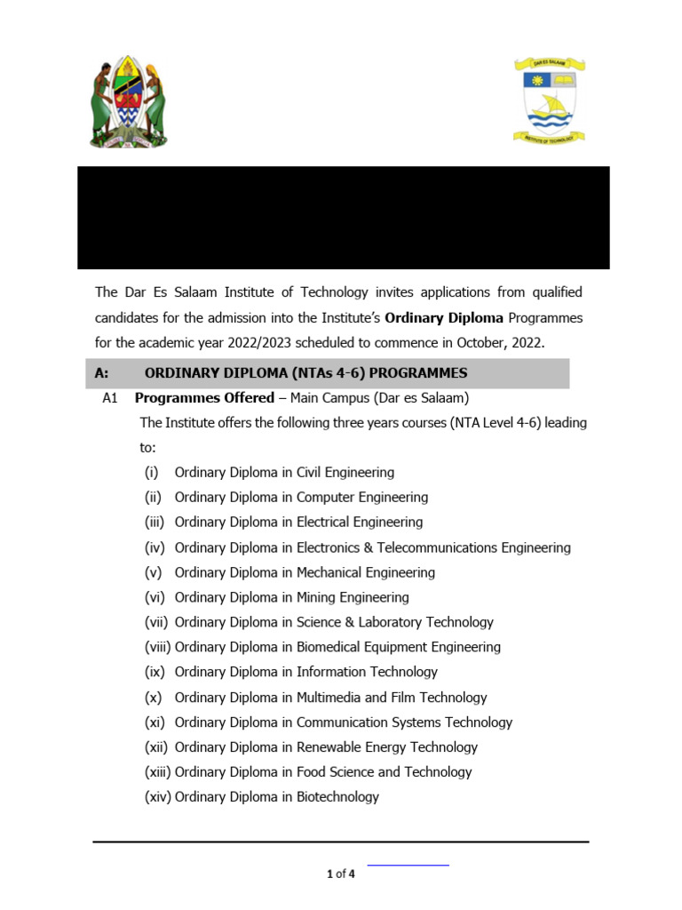 2022-06-23 14-45-00-DIT-Applications For Admission Into Ordinary ...