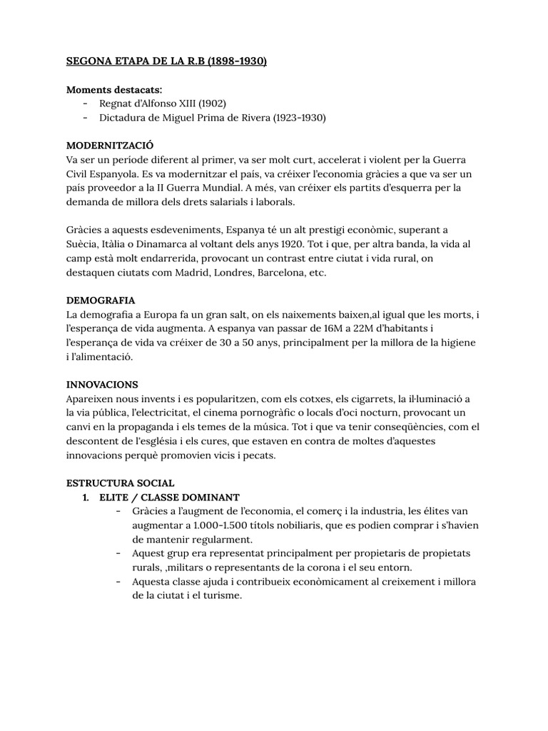 Apunts 2trim Hist. | PDF