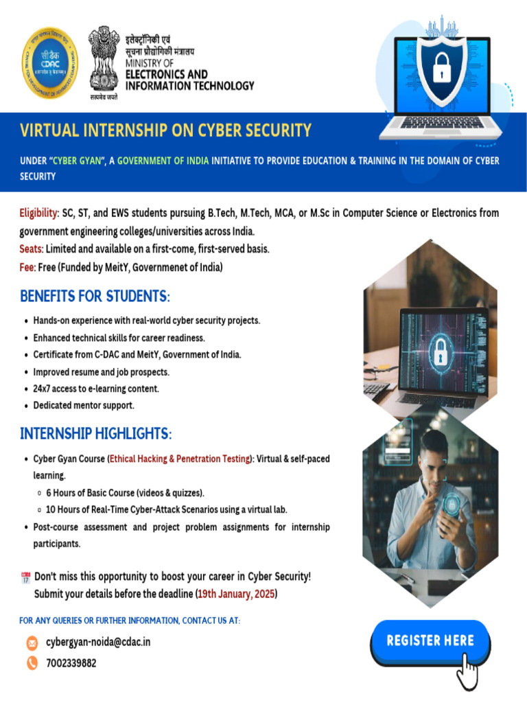 Free Cyber Security Virtual Internship | PDF