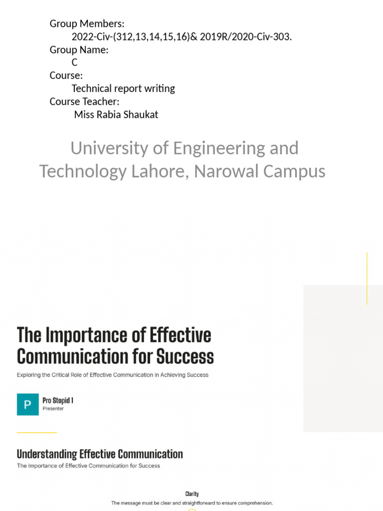 Technical Report Writing Presentation | PDF