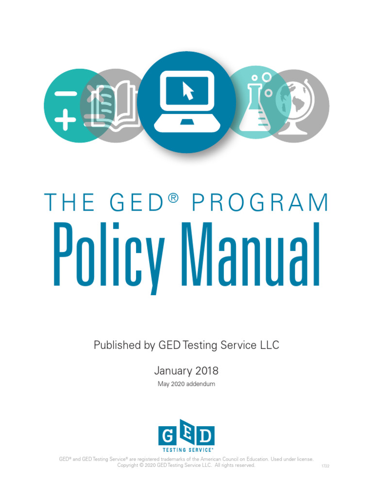 GED Program Policy Manual 2018 Addendum | PDF | General Educational ...