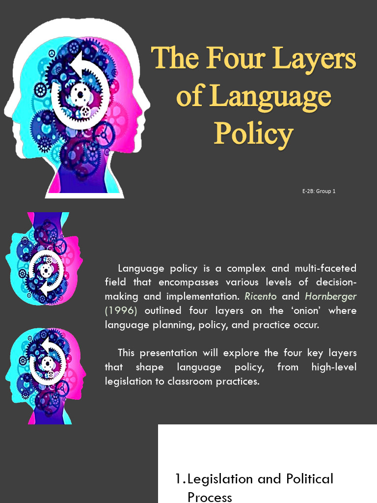 The Four Layers of Language Policy 1 045112 | PDF | Cognition | Human ...