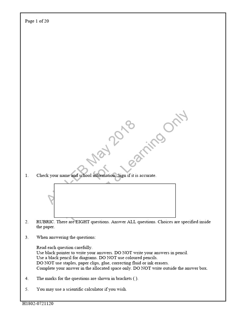 AKU-EB Class XII Math Exam May 2018 | PDF | Qualifications