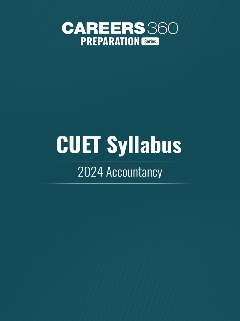 CUET Syllabus 2024 Accountancy | PDF | Revenue | Databases