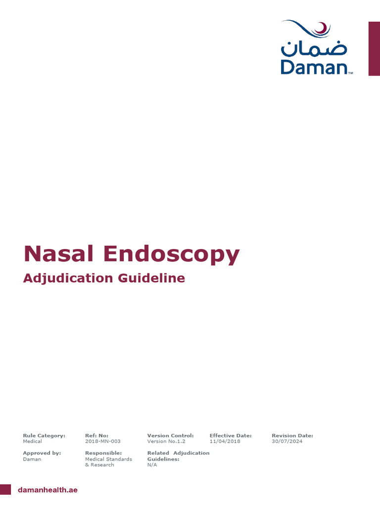 Adjudication Guideline External Instruction Template - Nasal Endos ...