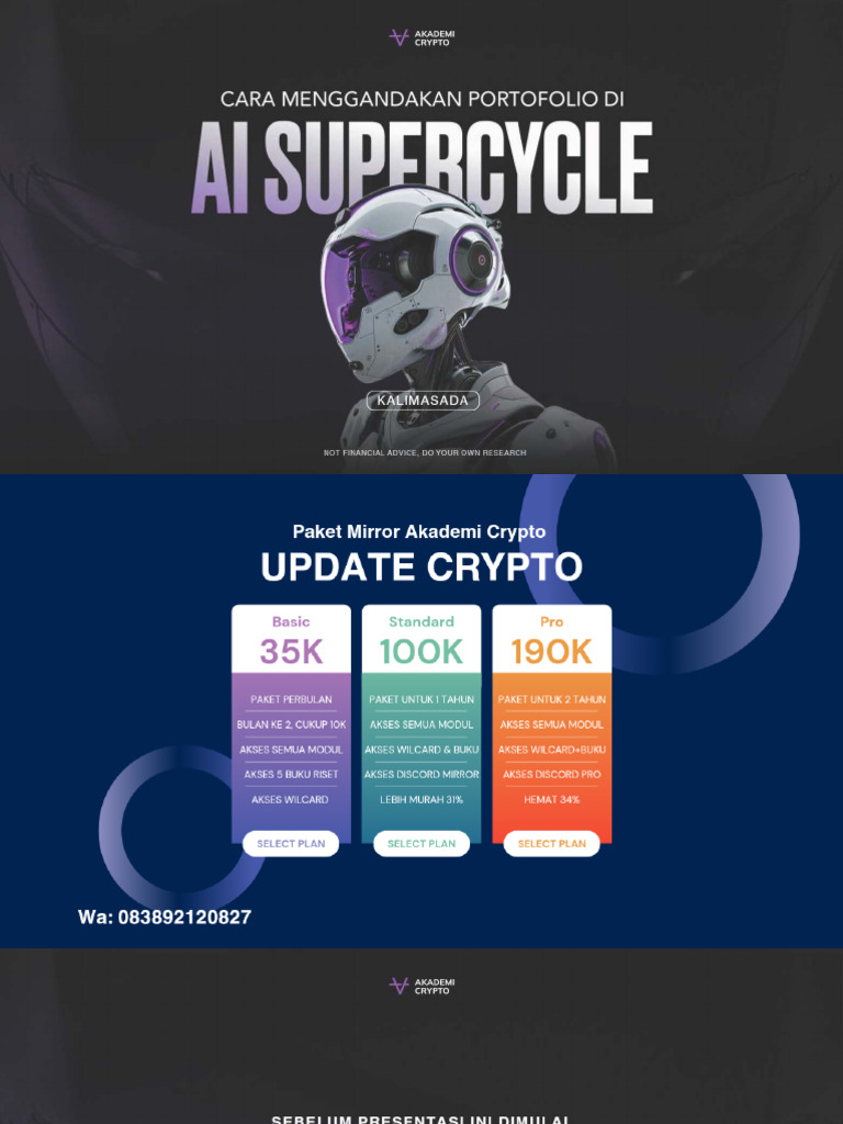 Modul Webinar Akademi Crypto Ai Supercycle PDF | PDF