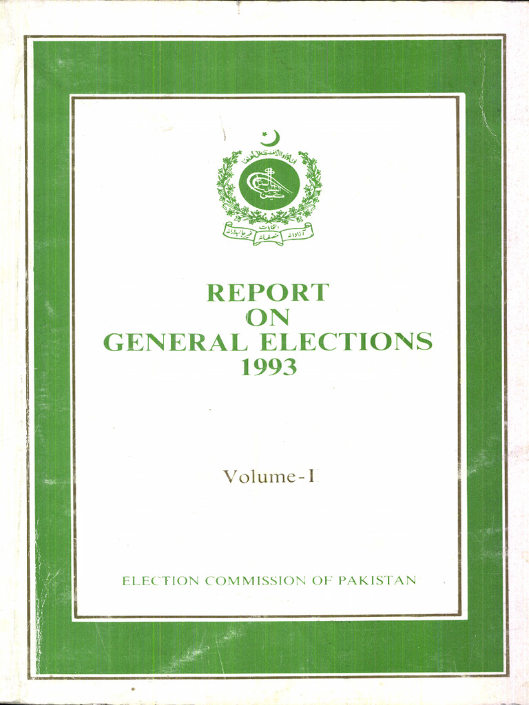 1993 Election Report | PDF | Elections | Justice