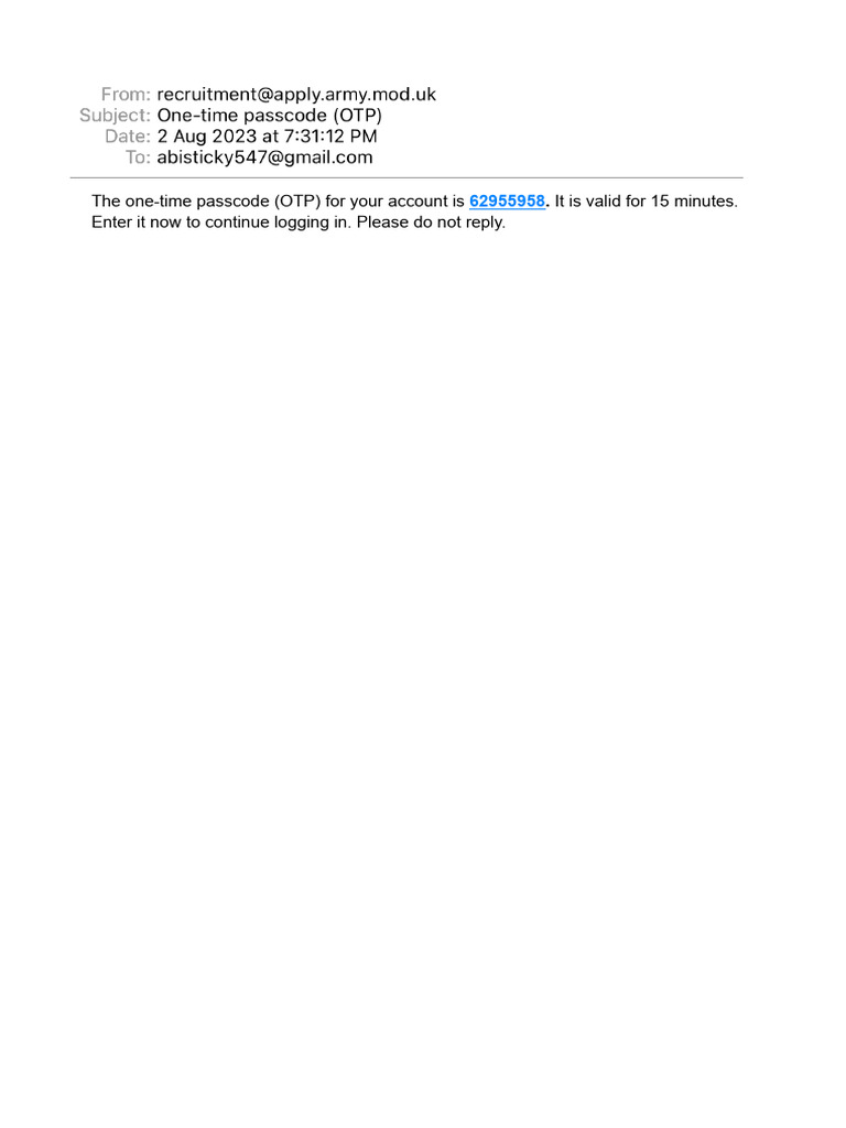 One-Time Passcode (OTP) | PDF