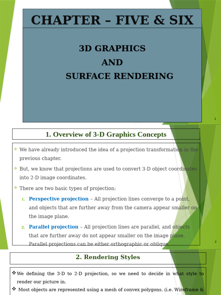Chapter - 5 & 6 | PDF | Computer Graphics | Geometry