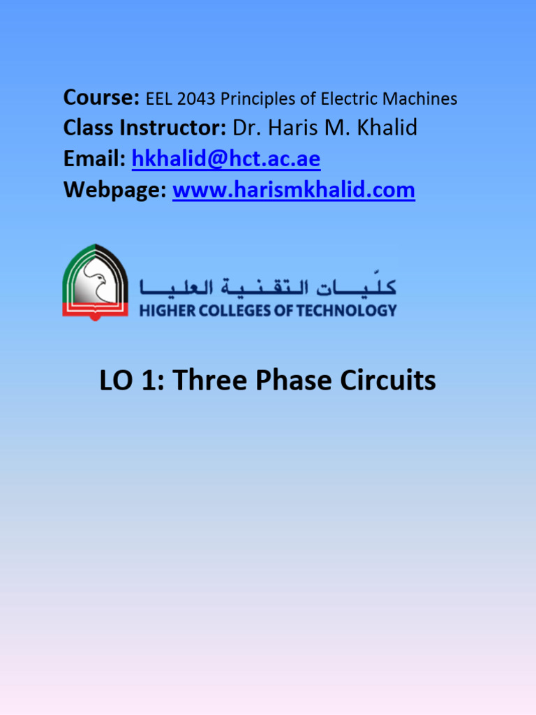Three-Phase Circuits in Electric Machines | PDF | Ac Power ...