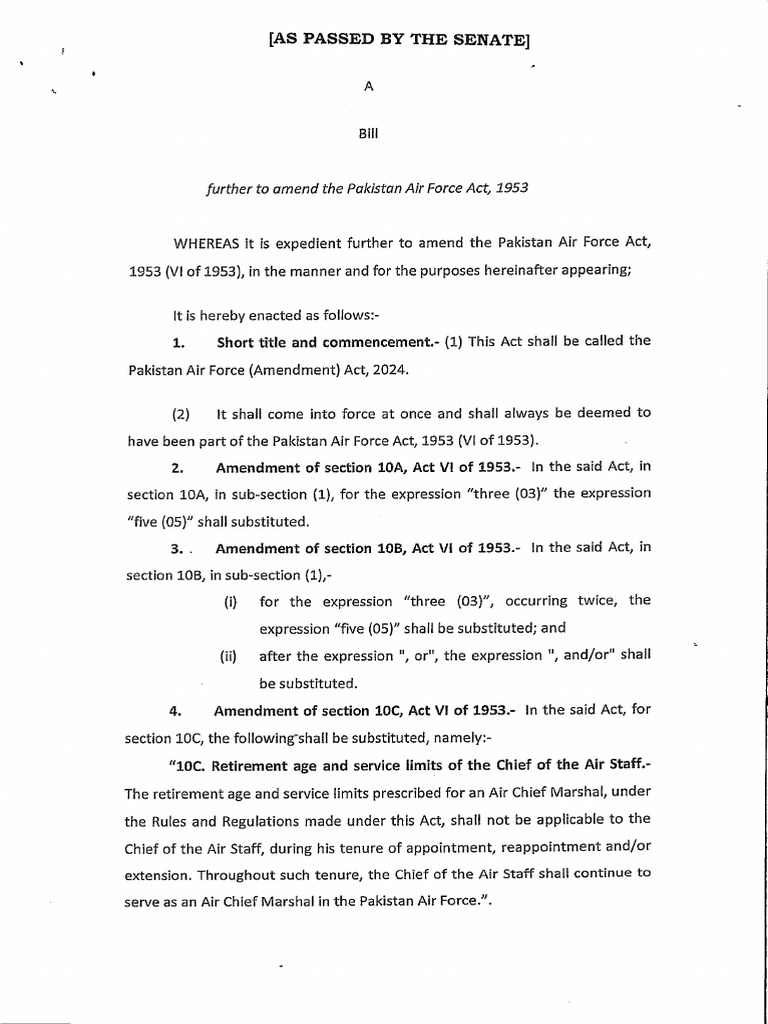 Navy Act Amendment 2024 | PDF