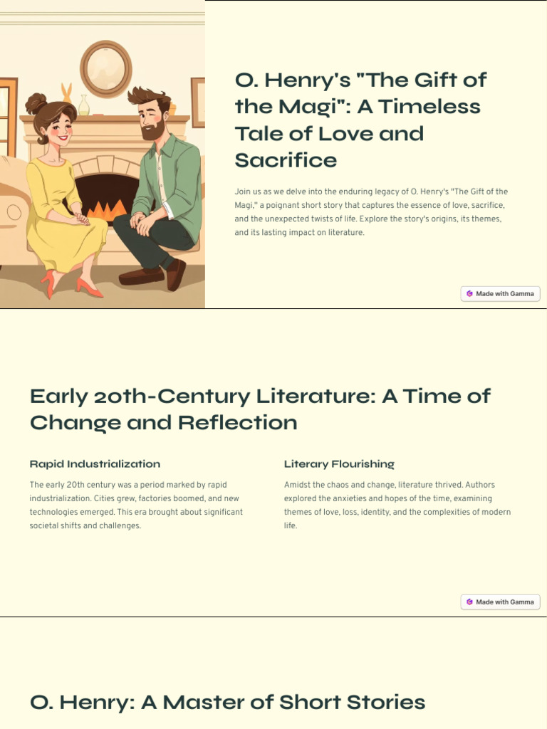 O Henrys the Gift of the Magi a Timeless Tale of Love and Sacrifice ...