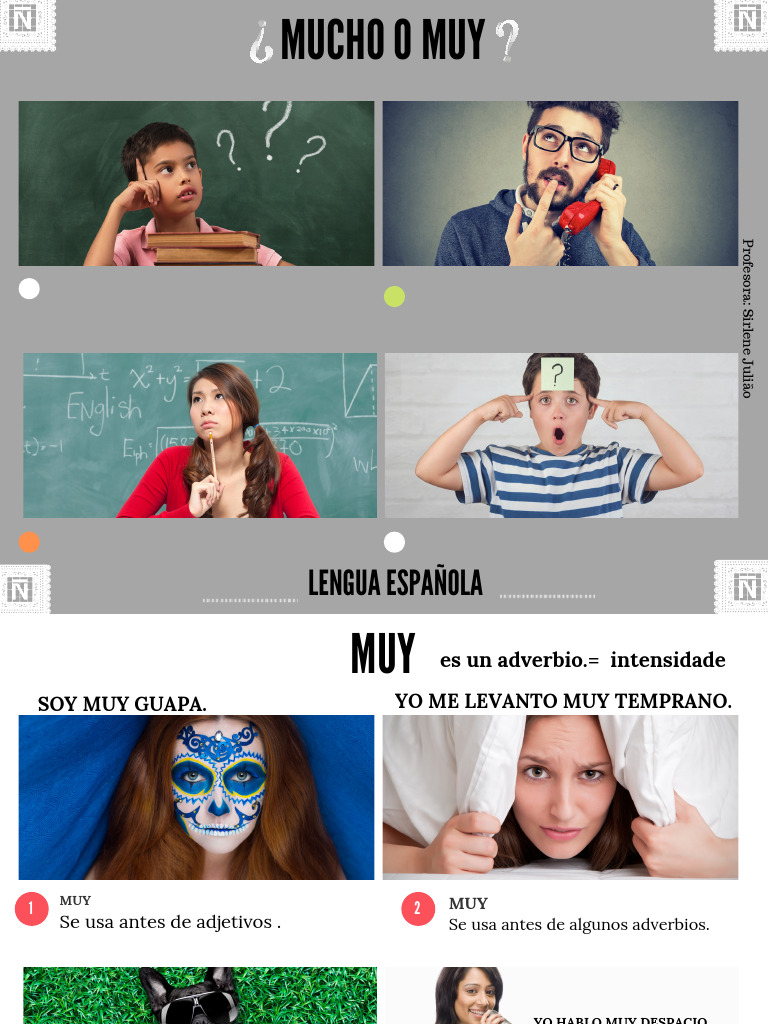 Muy y Mucho PDF | PDF | Sustantivo | Género gramatical