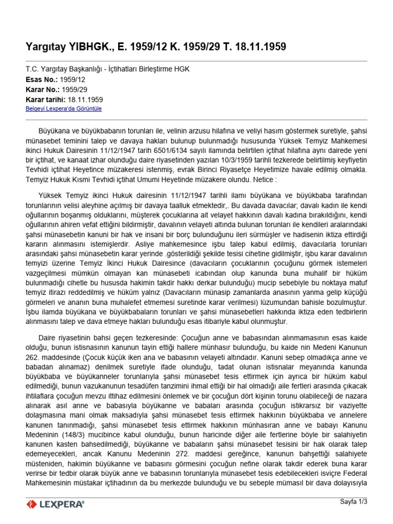 YİBK 18.11.1959 (Lexpera) | PDF