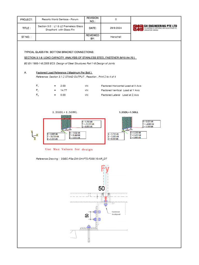 Vertical Load Capacity of Fasteners | PDF | Screw | Strength Of Materials