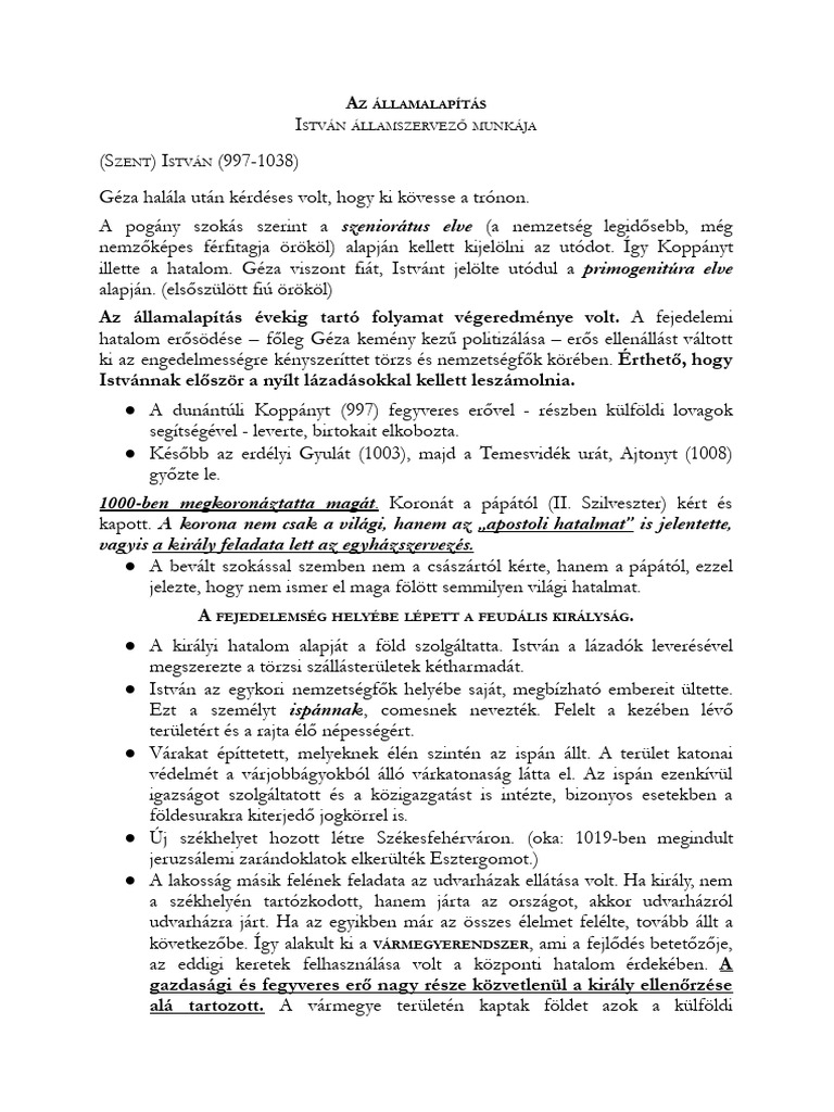 Llamalap-T-S - Szent Istv-N - T-Tel | PDF